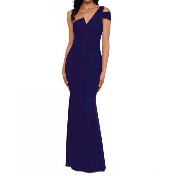 Betsy & Adam | Dresses | New Betsy Adam Cutout One Shoulder Floor ...
